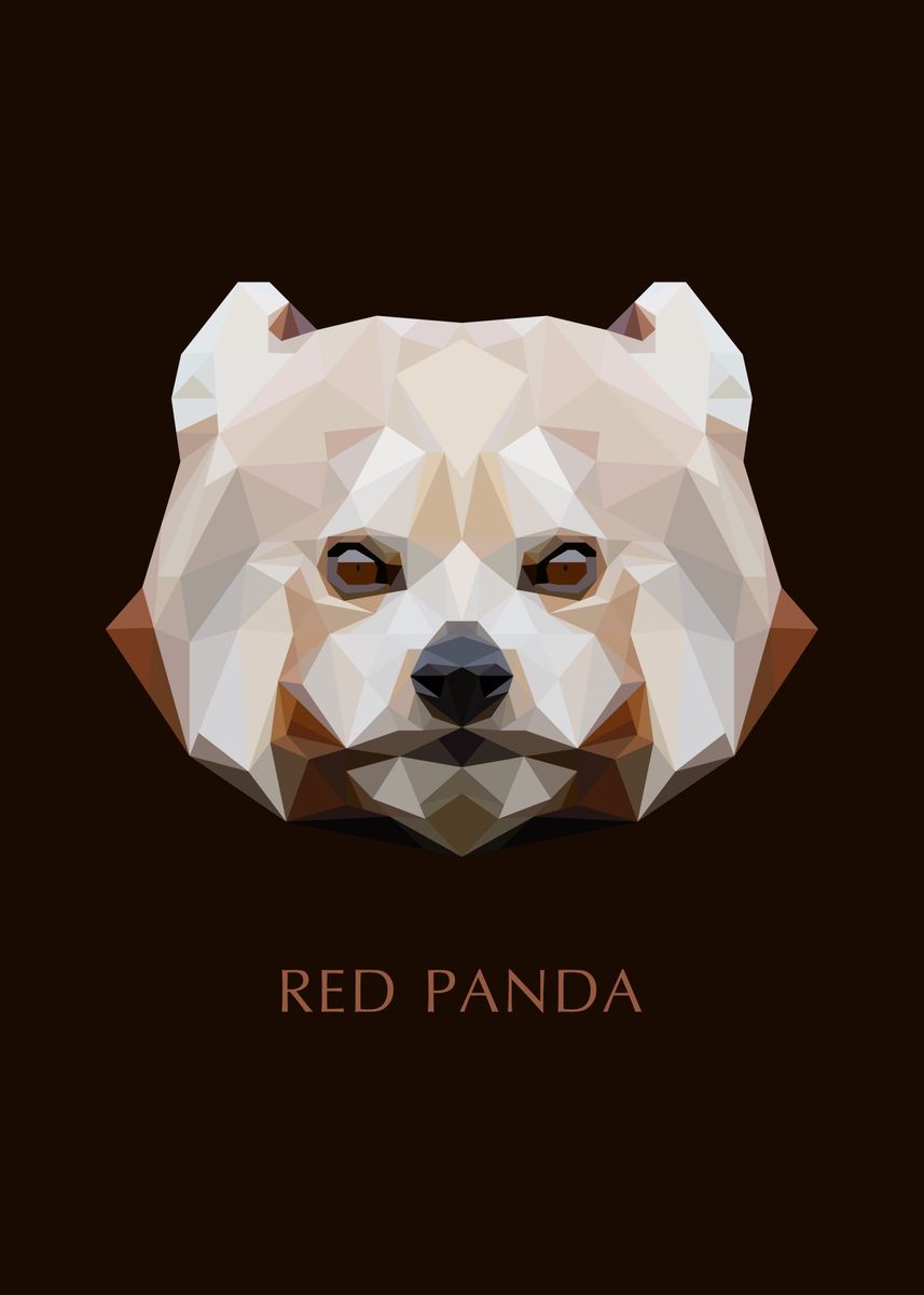 'Red Panda' Poster by Yanz Studio | Displate