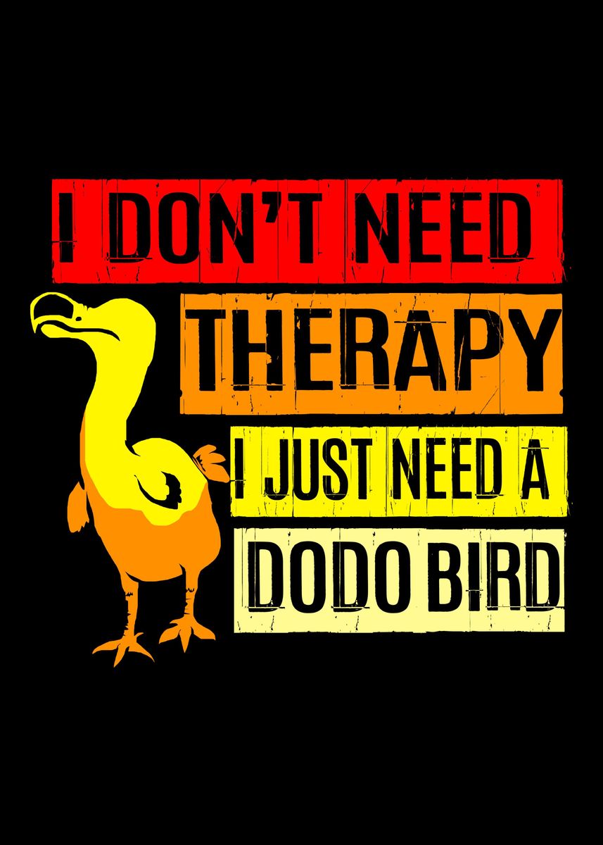 'Dodo Funny Bird' Poster, picture, metal print, paint by FunnyGifts ...