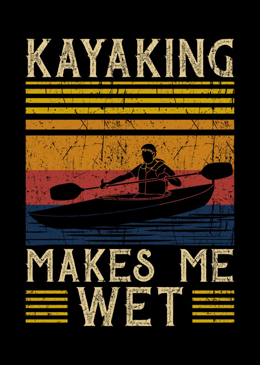 'Kayak Gift' Poster by schmugo | Displate