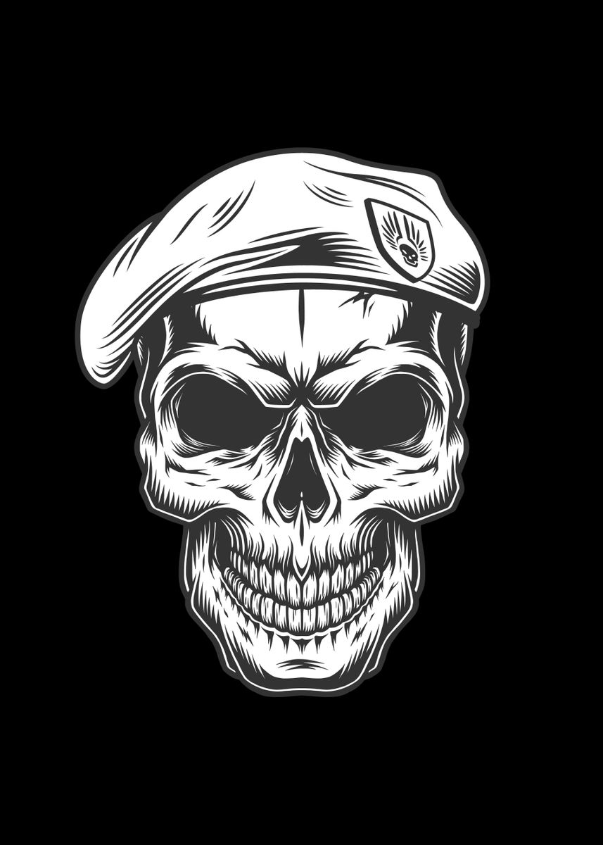 'Skull' Poster by Adrien Aubourg | Displate