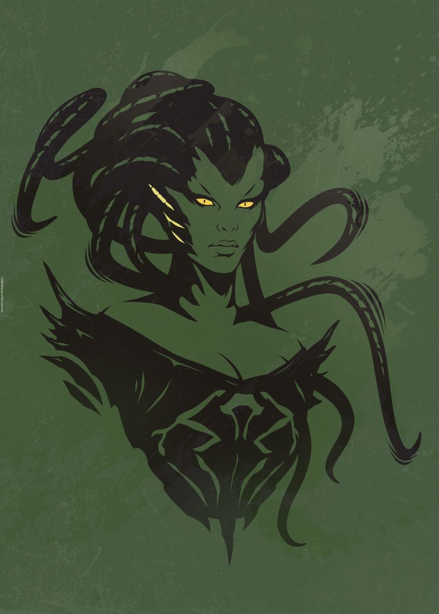 'Vraska' Poster, picture, metal print, paint by Magic The Gathering ...