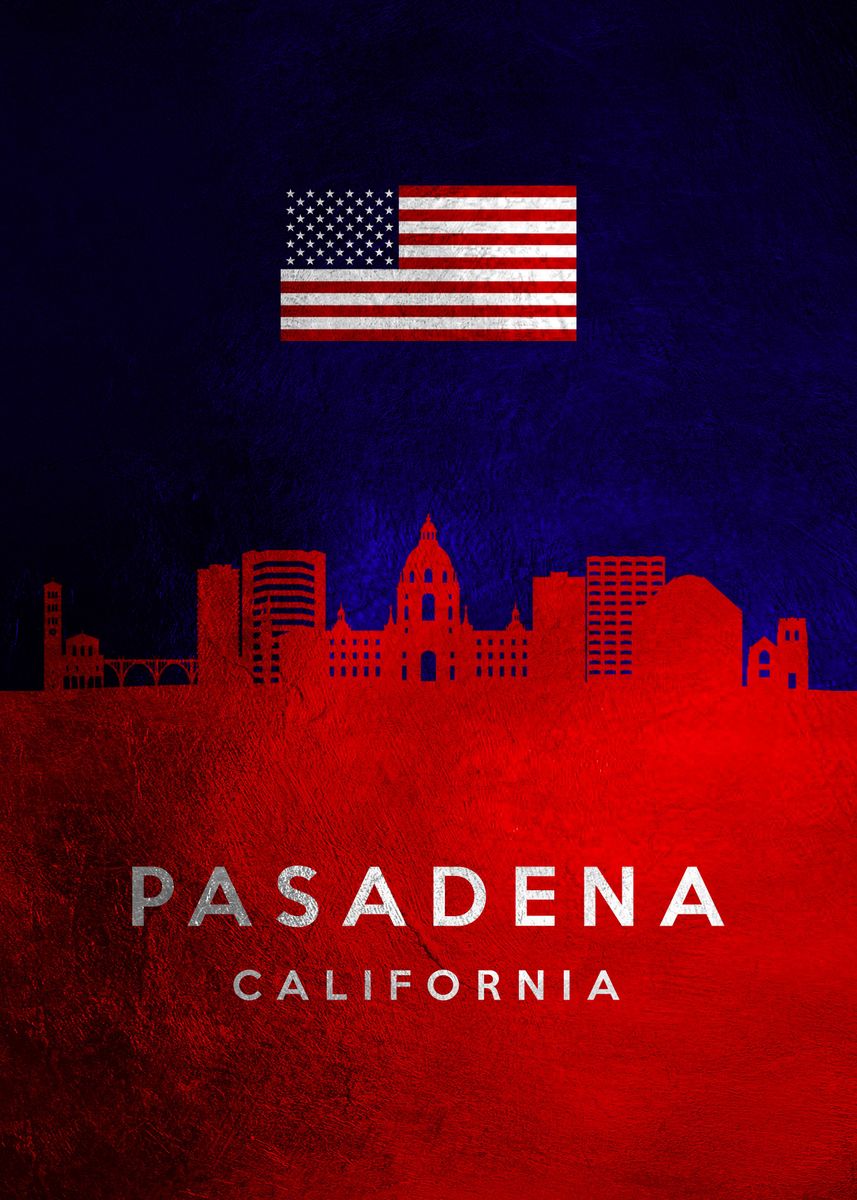 'Pasadena California' Poster by ABConcepts | Displate