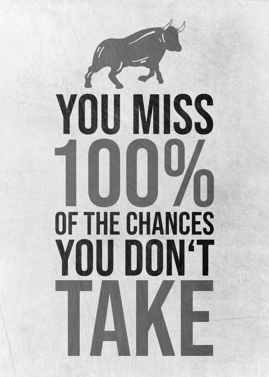 'Take The Chance ' Poster, picture, metal print, paint by PosterWorld ...