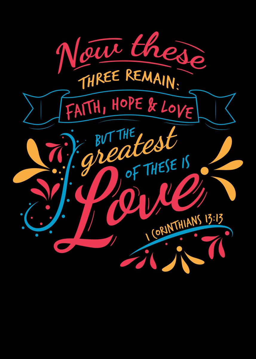 ' Bible Verse Christian' Poster, picture, metal print, paint by ...