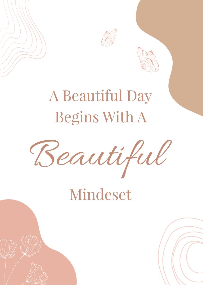 'Beautiful White Quotes' Poster, picture, metal print, paint by Tony ...