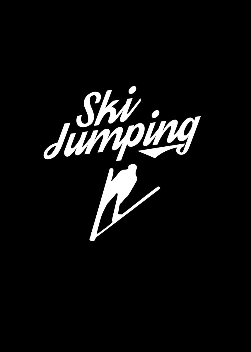 'Ski Jumping Ski Jump ' Poster, picture, metal print, paint by ...