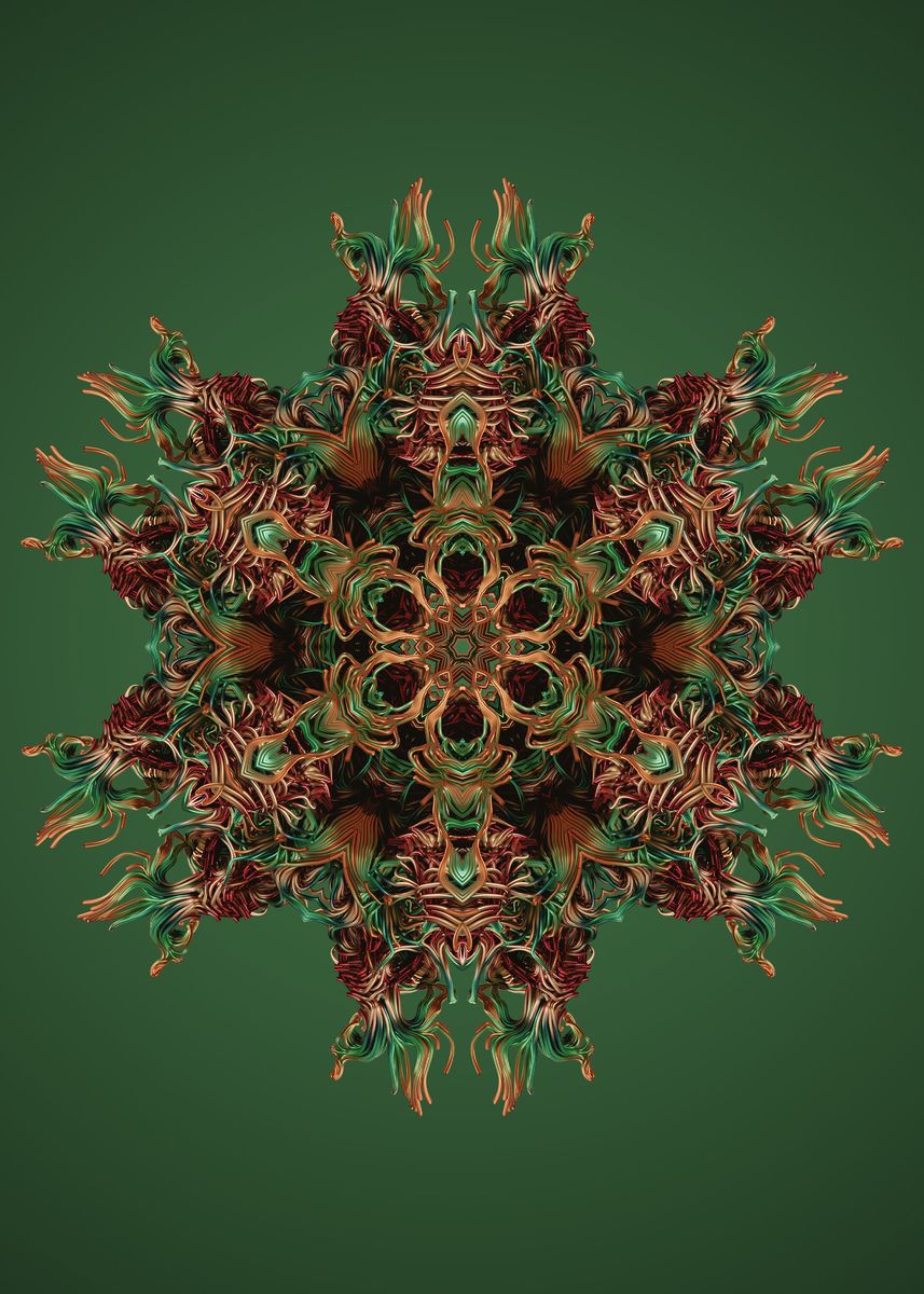 'Mandala 38' Poster by Chaotic Lines | Displate