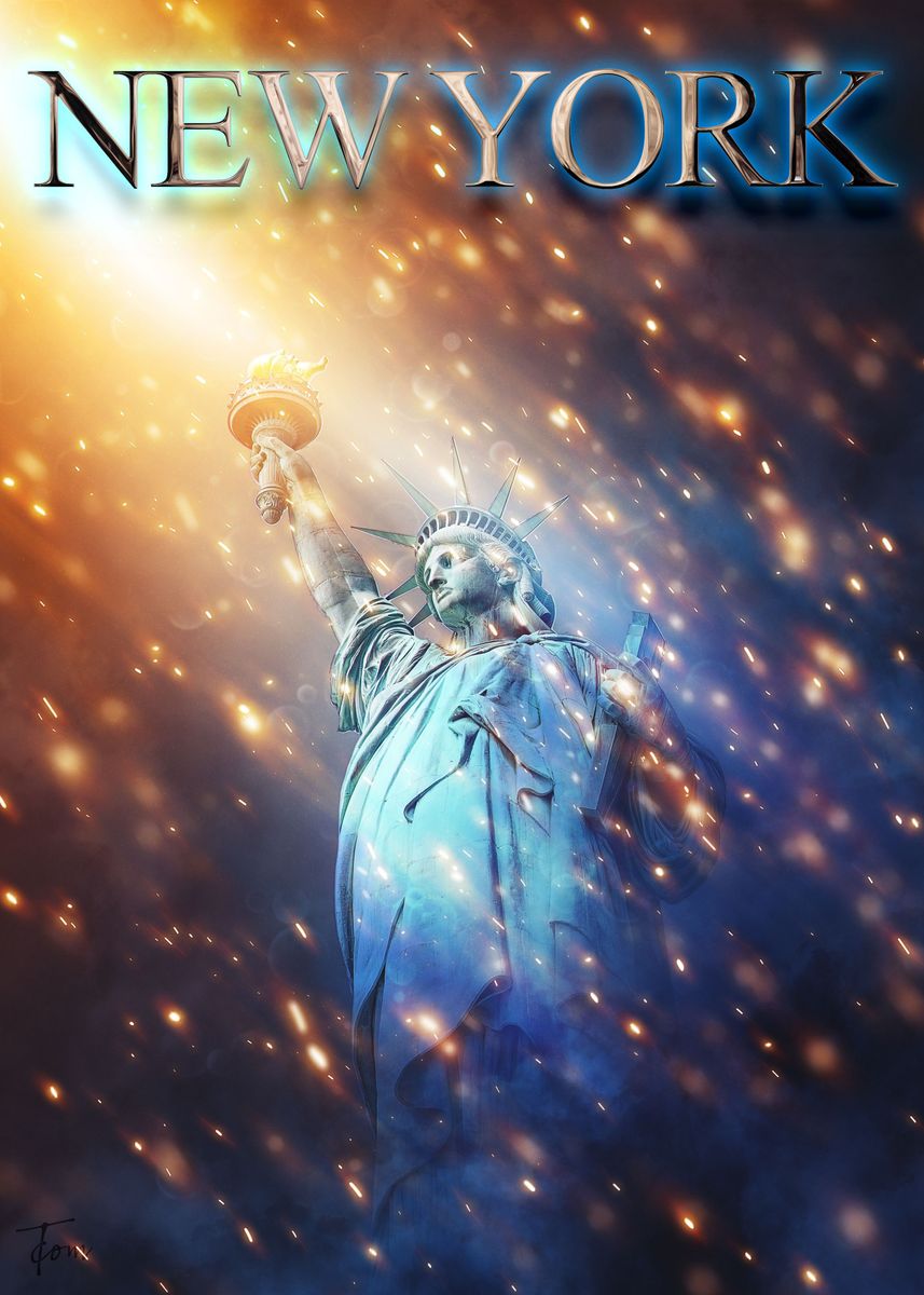 'New York' Poster by Petra Rommelfanger | Displate