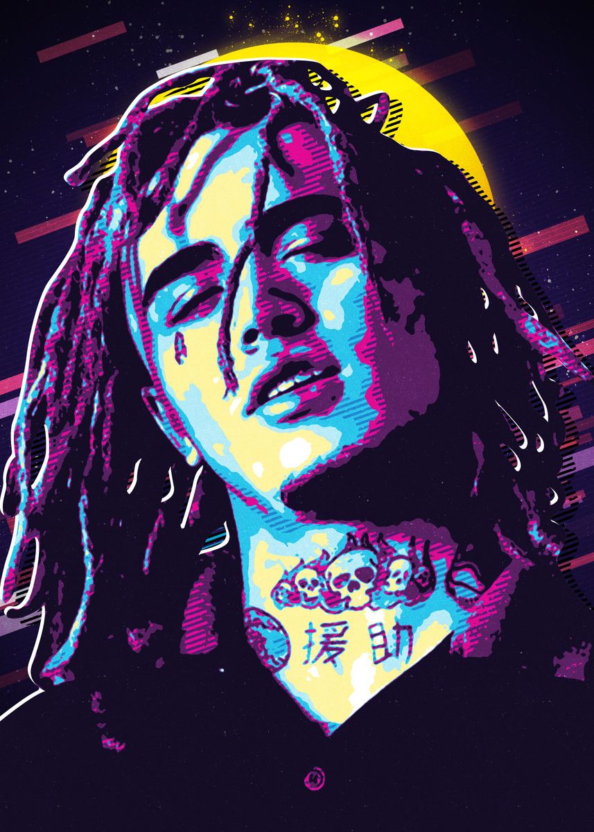 'Lil Pump' Poster, picture, metal print, paint by Art Creative | Displate