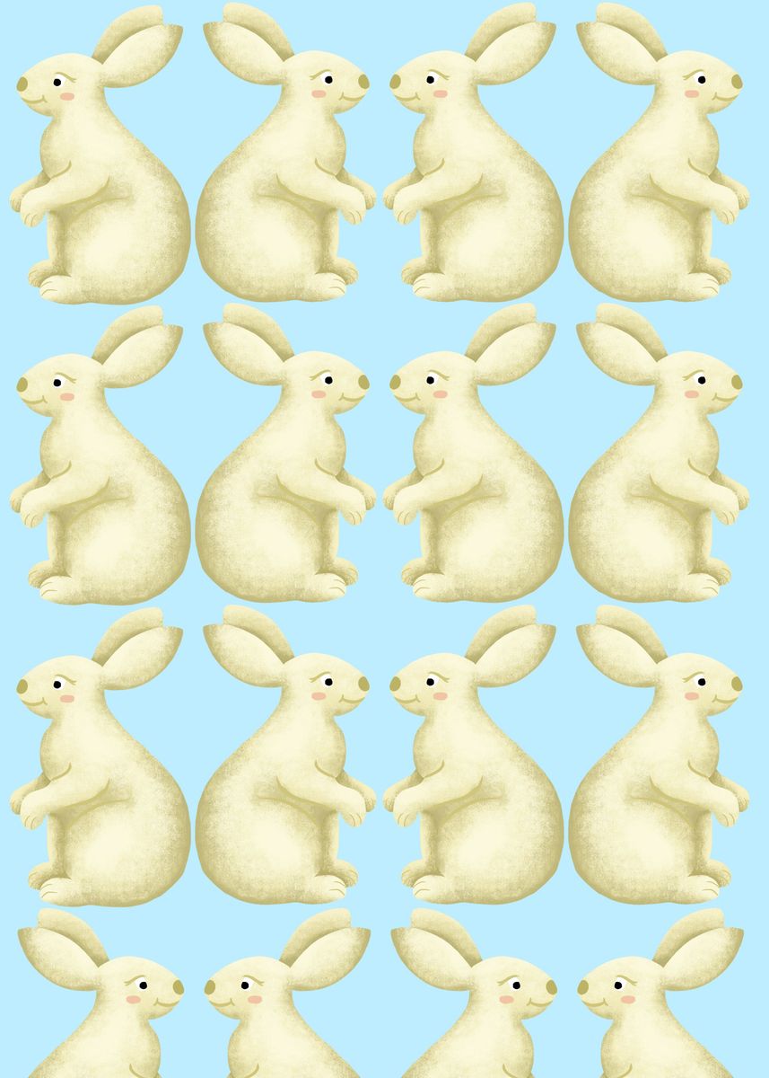 'Rabbit' Poster by Wayan Studio | Displate