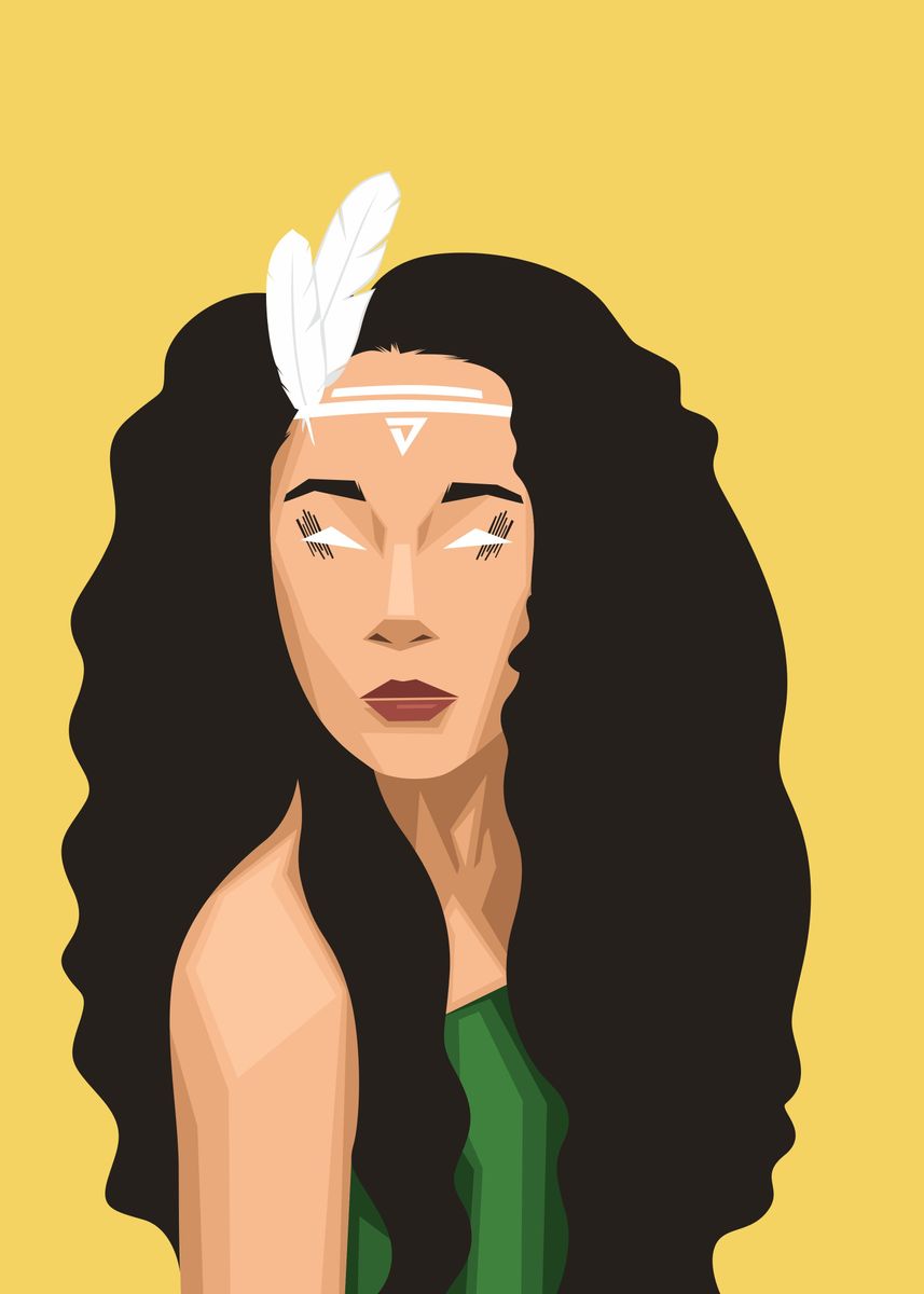 'New Queen' Poster, picture, metal print, paint by Aruna Senja | Displate