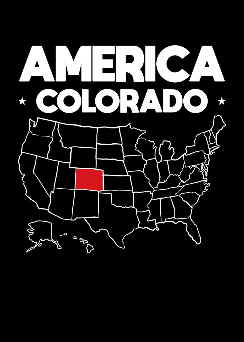 'USA gift Colorado State' Poster by cecatto | Displate