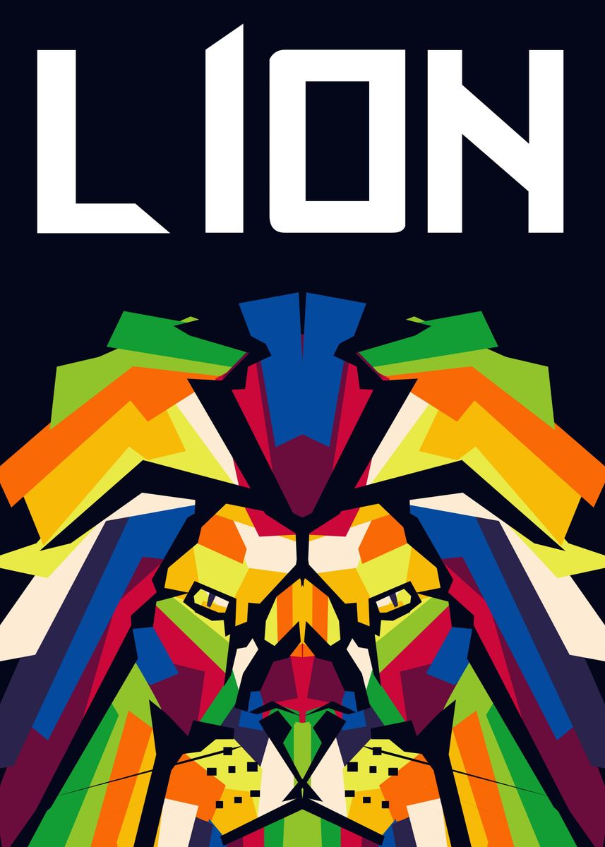 'Lion populations Afrika' Poster, picture, metal print, paint by Mshel ...