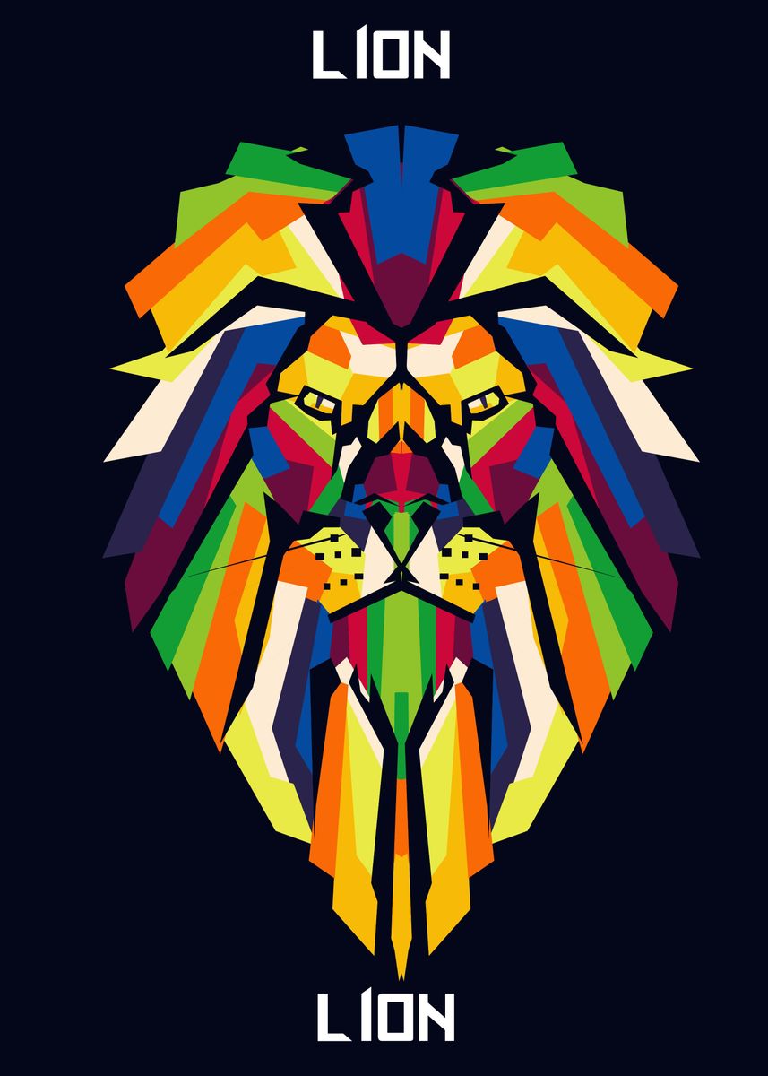 'Lion species family' Poster by Mshel Tyan | Displate