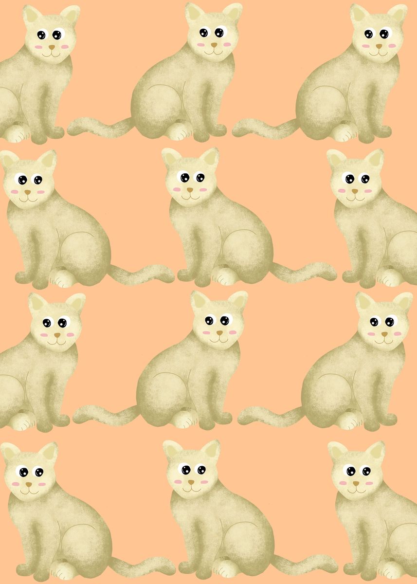 'Cat' Poster by Wayan Studio | Displate