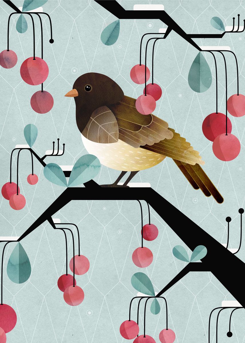 'Bird Watching' Poster by littleclyde illustration | Displate
