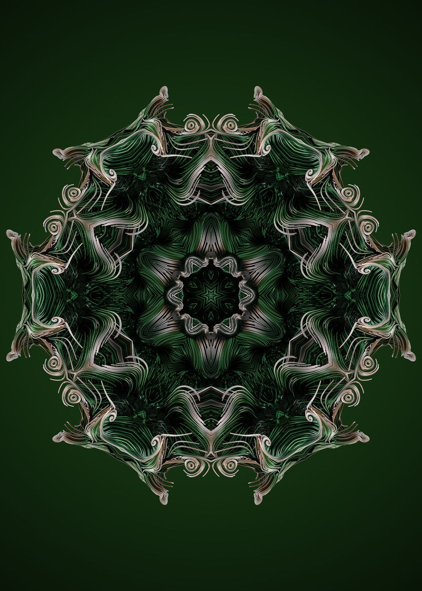 'Mandala 47' Poster by Chaotic Lines | Displate