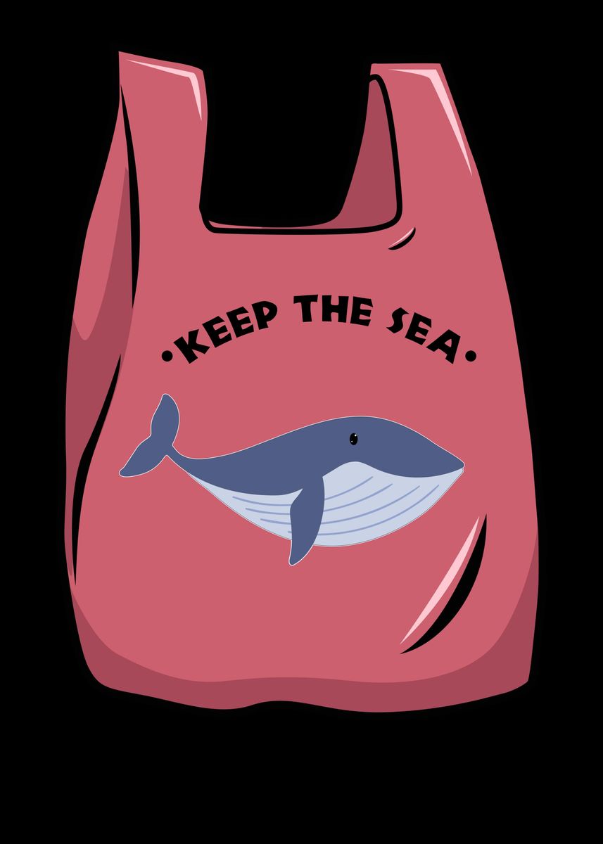 'Keep The Sea Thrash Free ' Poster, picture, metal print, paint by ...