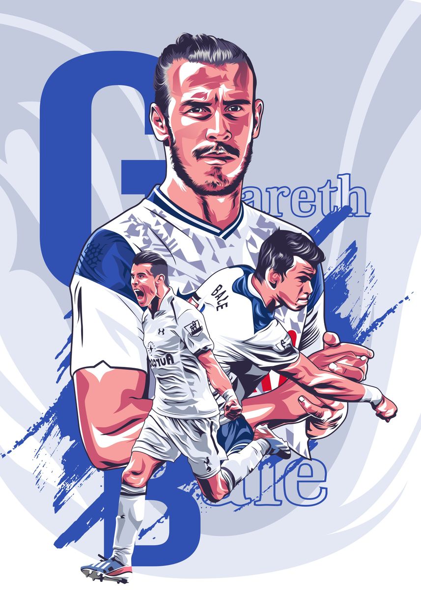 'Gareth Bale' Poster, picture, metal print, paint by ngedit vector ...