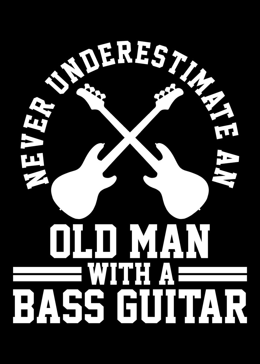 'Bass Guitar Bassist Guitar' Poster by BLVCKPLATE | Displate