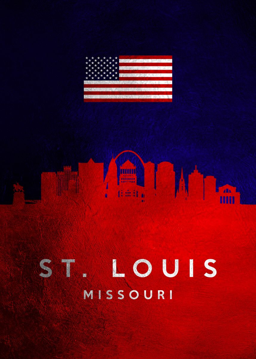 'Saint Louis Missouri' Poster, picture, metal print, paint by ...