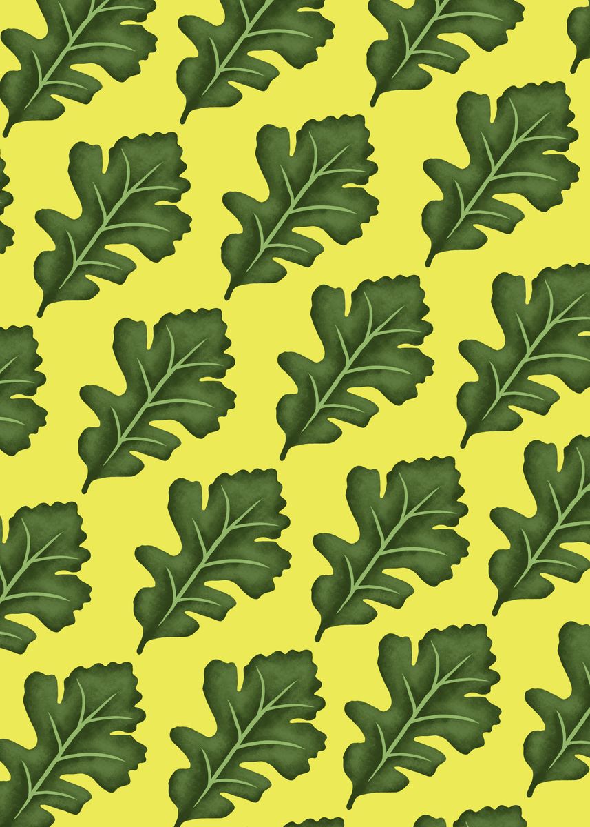 'Bur Oak Leaf' Poster by Wayan Studio | Displate