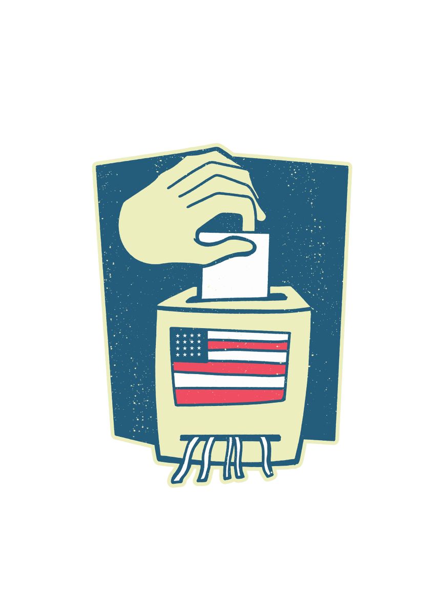 'American Vote 2020' Poster, picture, metal print, paint by Adrien ...