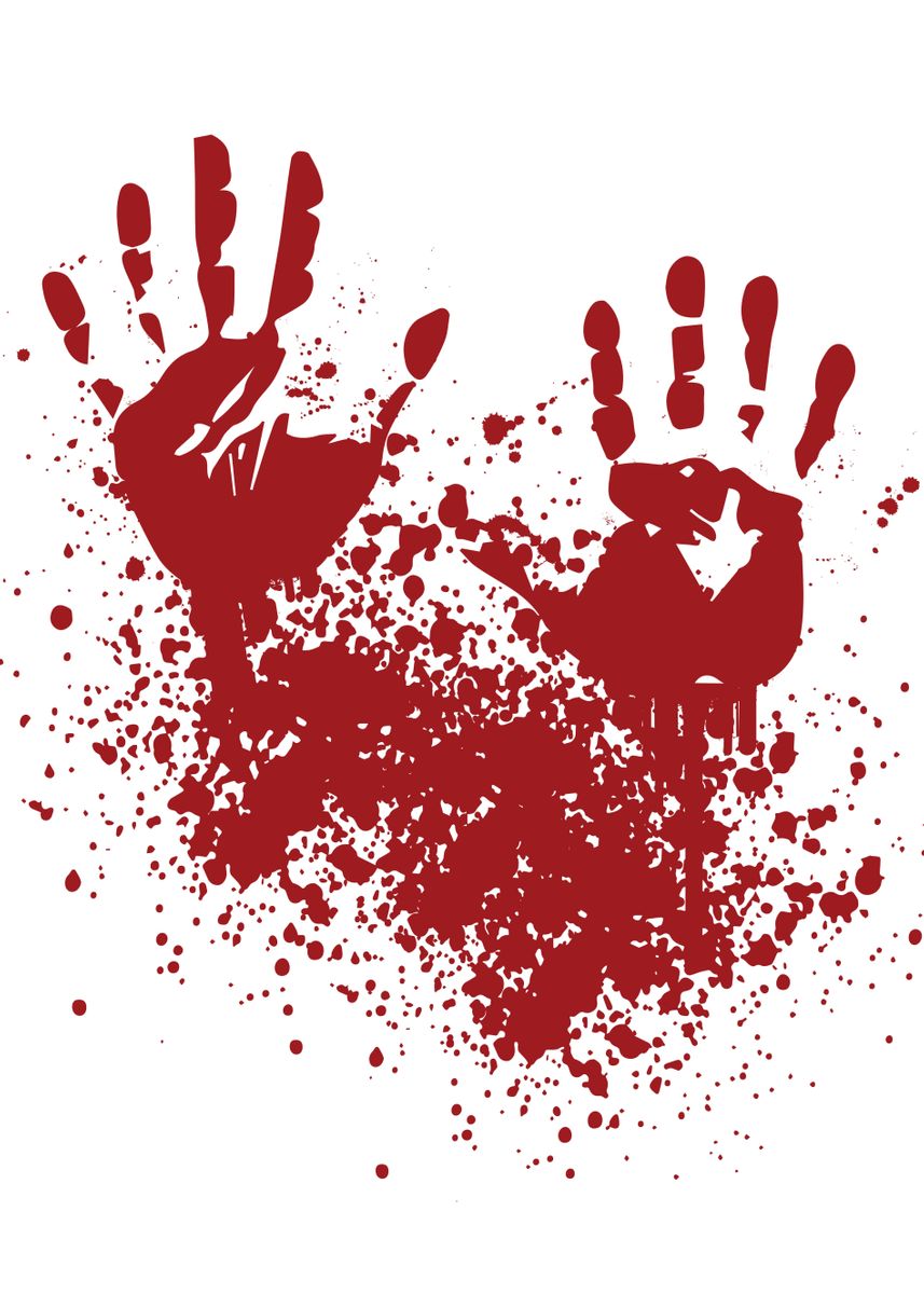 'Blood Hand Zombie' Poster by Mooon | Displate