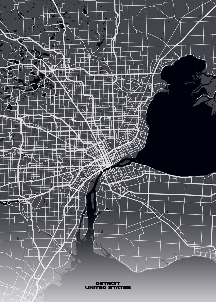 'DETROIT' Poster by Andi Permana | Displate