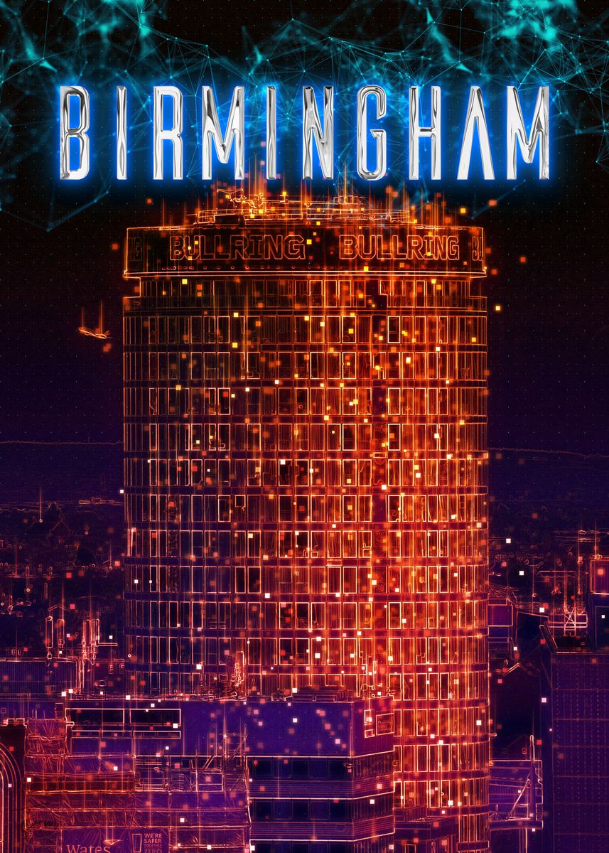 'Birmingham' Poster, picture, metal print, paint by Petra Rommelfanger ...