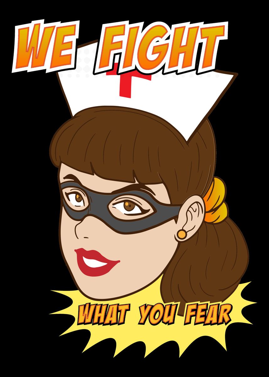 'Nursing Strong Nurse Careg' Poster, picture, metal print, paint by ...