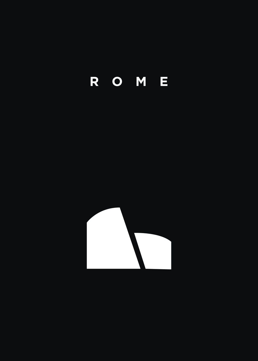 'ROME MINIMAL' Poster, picture, metal print, paint by Matsby | Displate