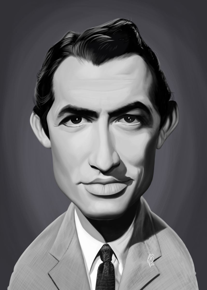 'Gregory Peck' Poster by rob art | illustration | Displate
