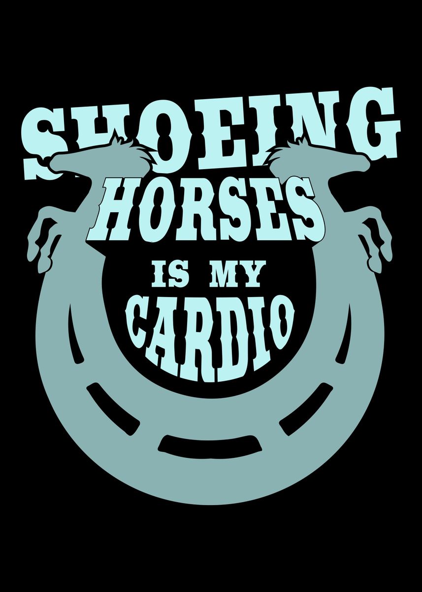 'Farrier Shoeing Horses' Poster, picture, metal print, paint by ...