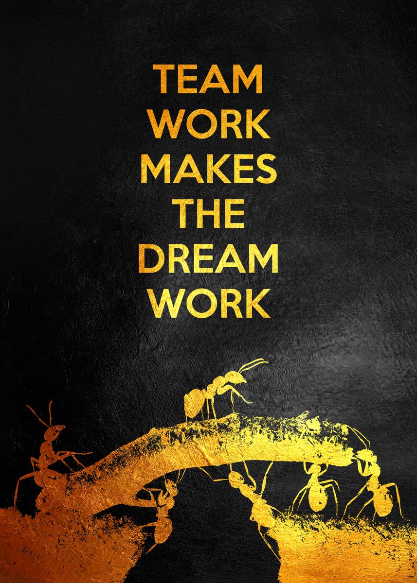 'Ants Teamwork' Poster, picture, metal print, paint by ABConcepts ...