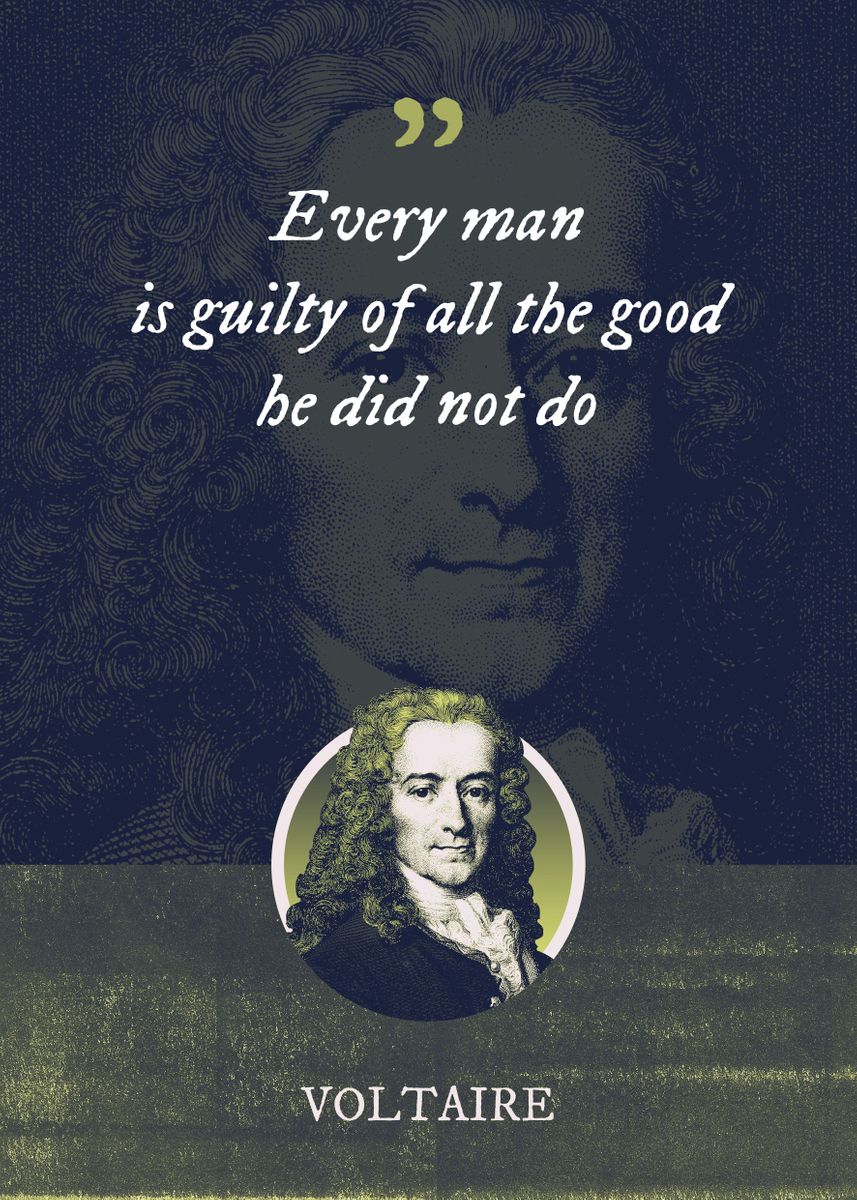 'Every man is guilty of all' Poster, picture, metal print, paint by ...