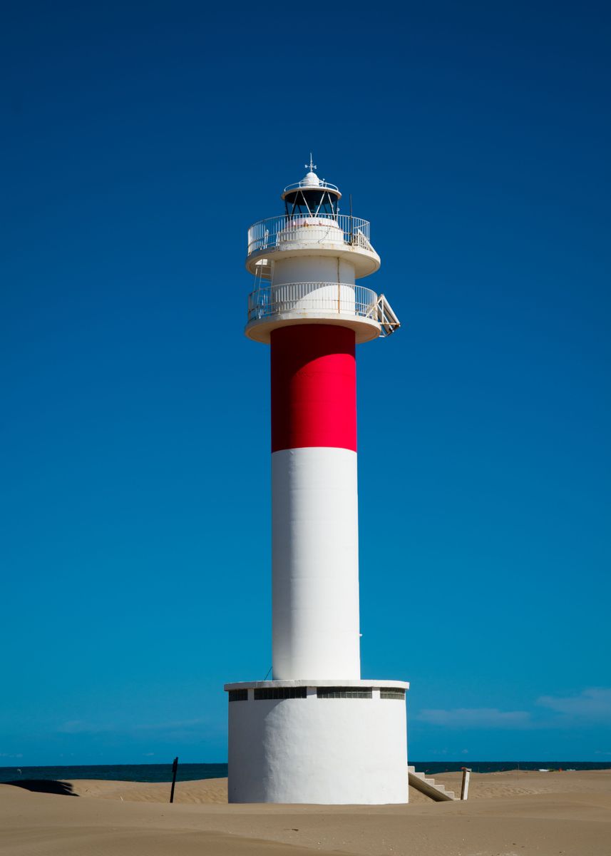 'Beach Light House' Poster by F1Photography | Displate