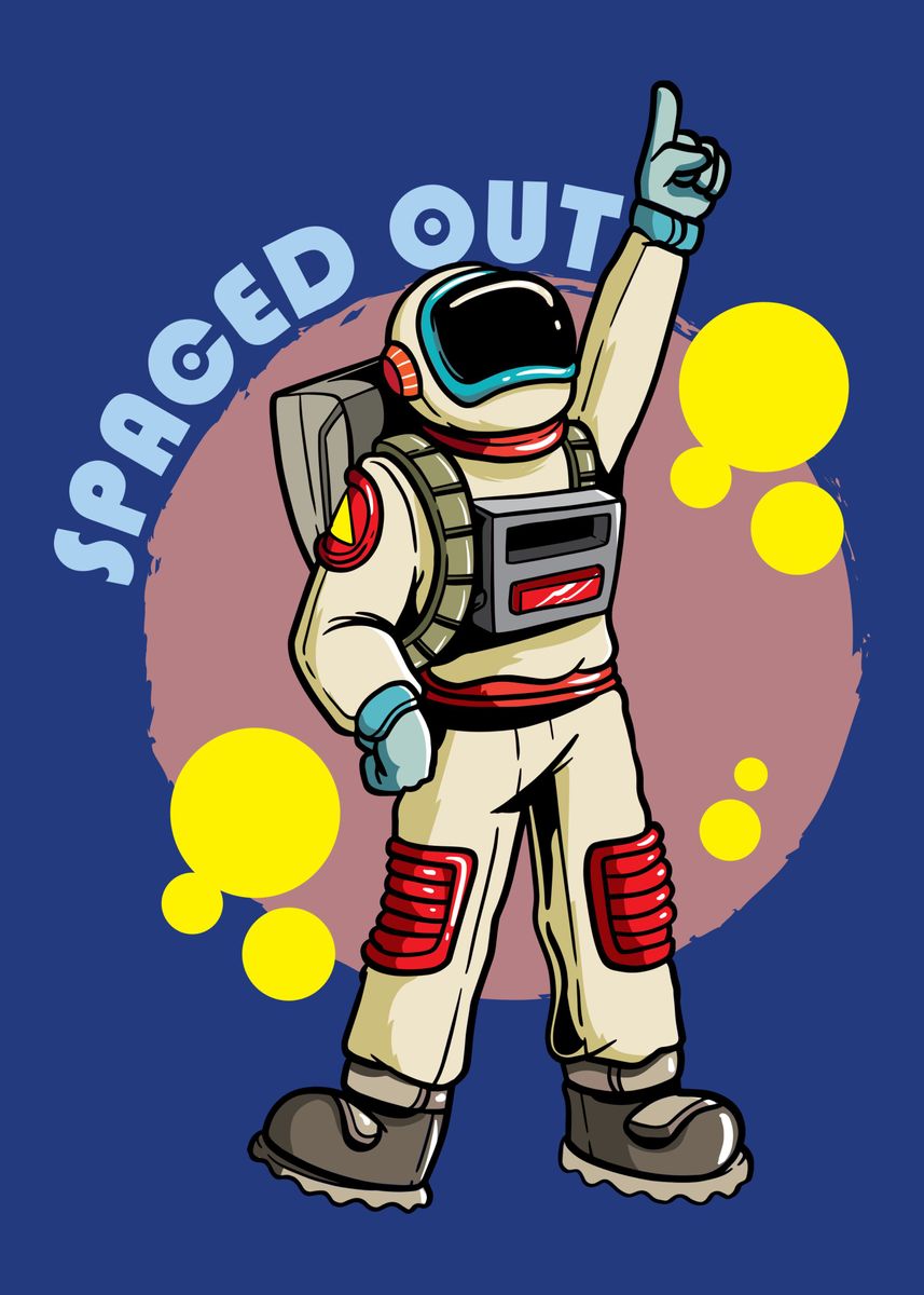 'Spaced Out' Poster by Color My Wall | Displate