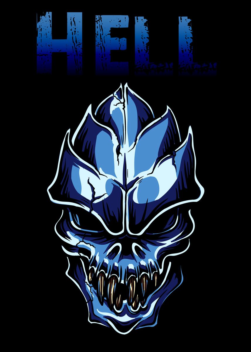 'Demon Skull Gothic Devil' Poster by Eye-Catcher | Displate