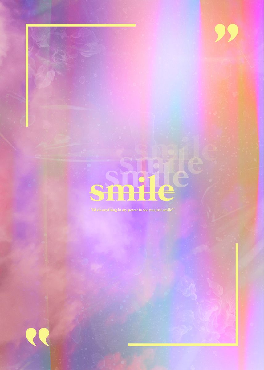 'smile' Poster by Aphantasiv | Displate