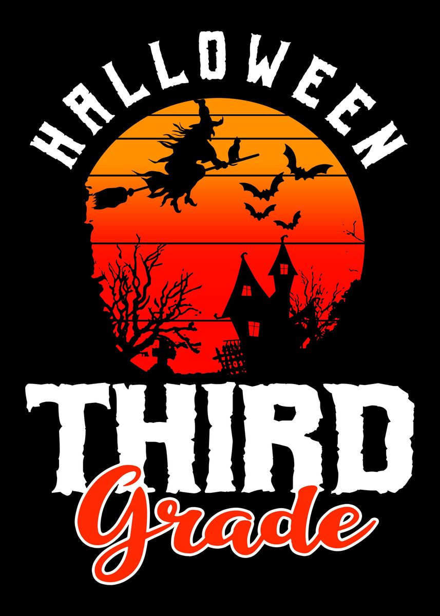 'Halloween Third Grade' Poster by Cooldruck | Displate