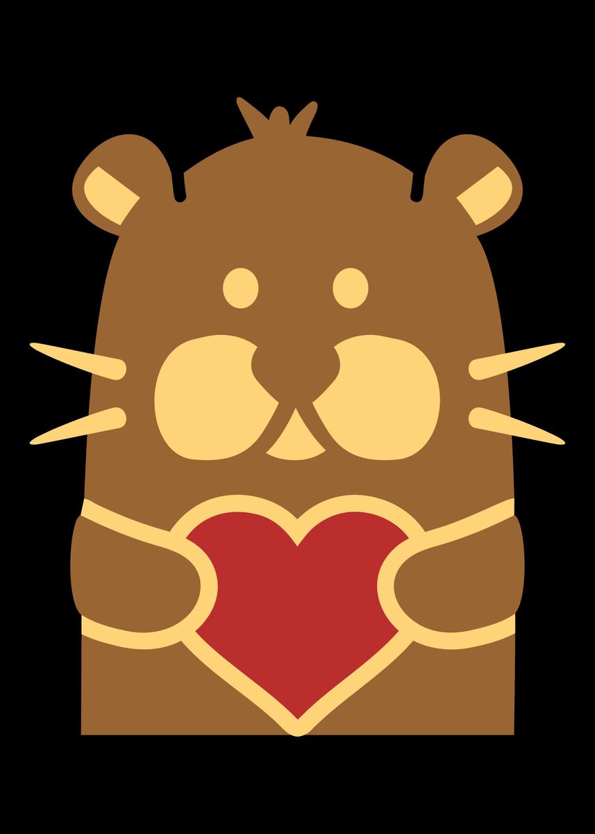 'Otter' Poster by Designzz | Displate