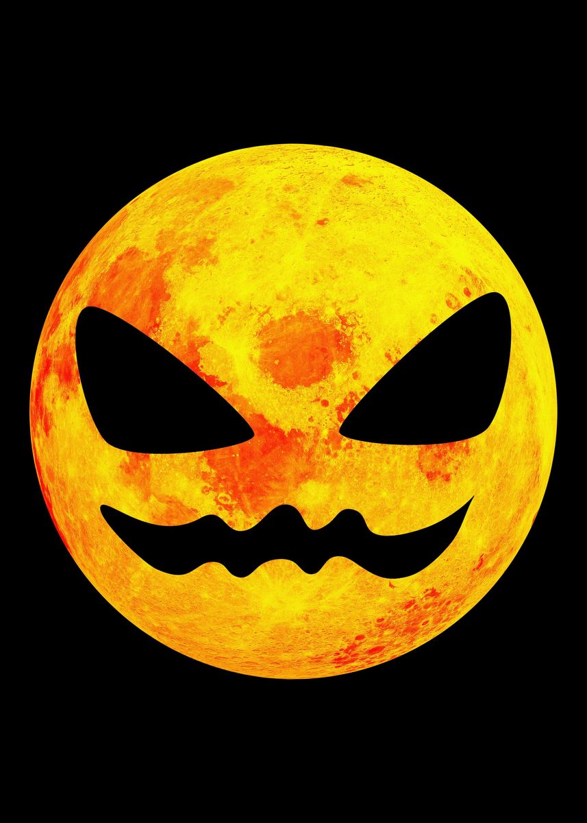 'Scary Moon' Poster by Cooldruck | Displate