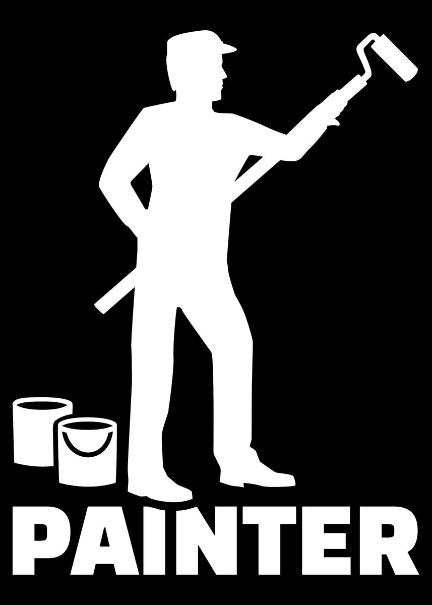 'Painter' Poster, picture, metal print, paint by Designzz | Displate