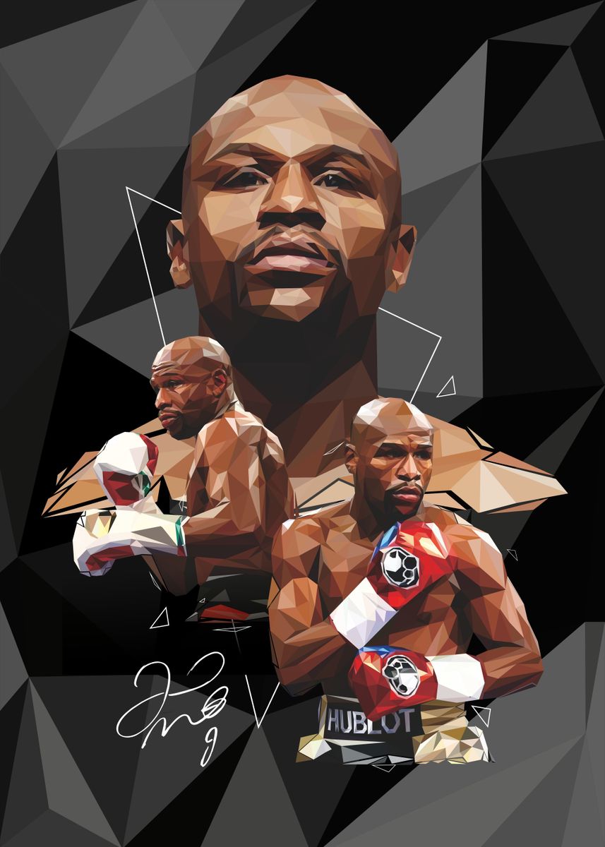 'Floyd Money Mayweather Jr' Poster, picture, metal print, paint by ...