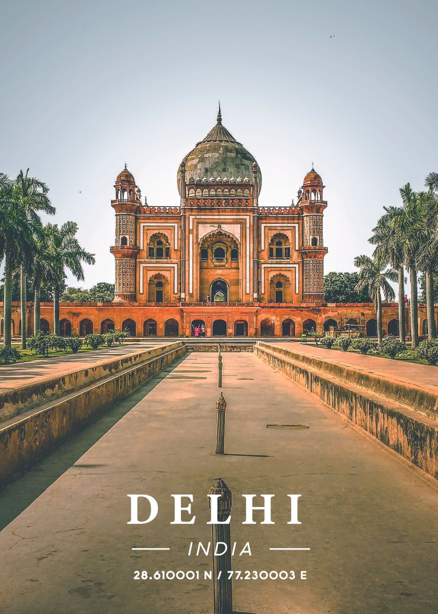 'Delhi Coordinate Art' Poster, picture, metal print, paint by Lea ...