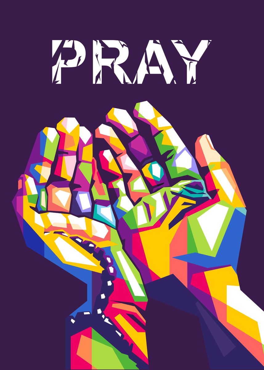 'Pray' Poster by Shichiro Ken | Displate