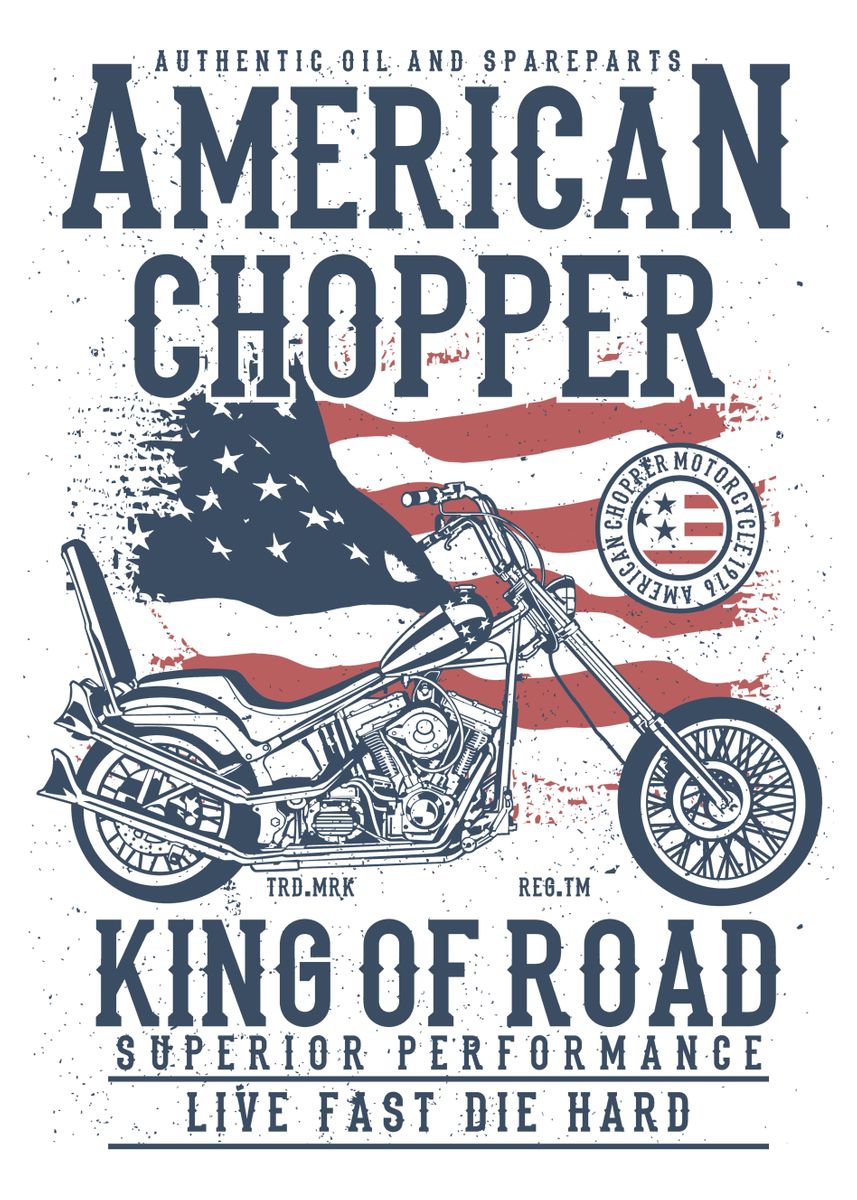 'American Chopper' Poster, picture, metal print, paint by ...