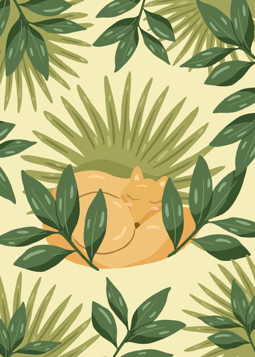 'Fox' Poster, picture, metal print, paint by Wayan Studio | Displate