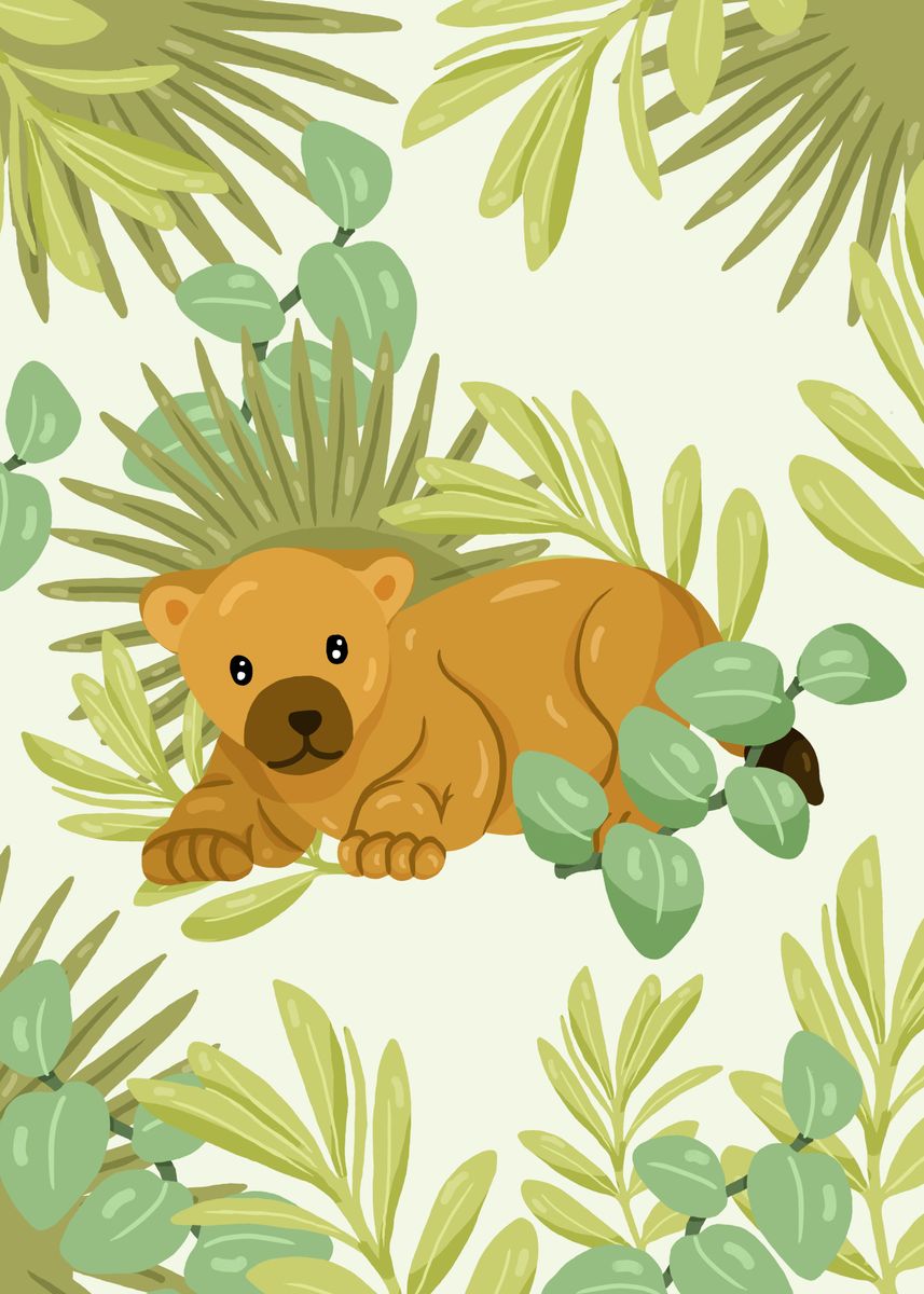 'Puma' Poster, picture, metal print, paint by Wayan Studio | Displate